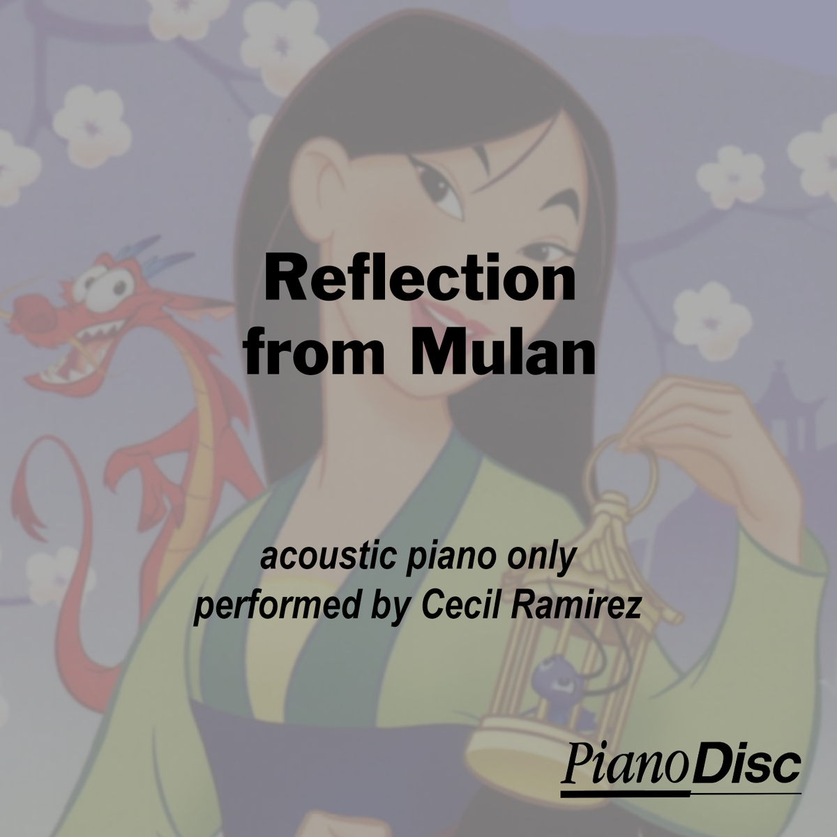 Reflection - Mulan – PianoDisc Music Store